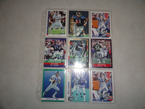 Phil Simms New York Giants NFL Great Football Assorted Rare Cards (Qty ...