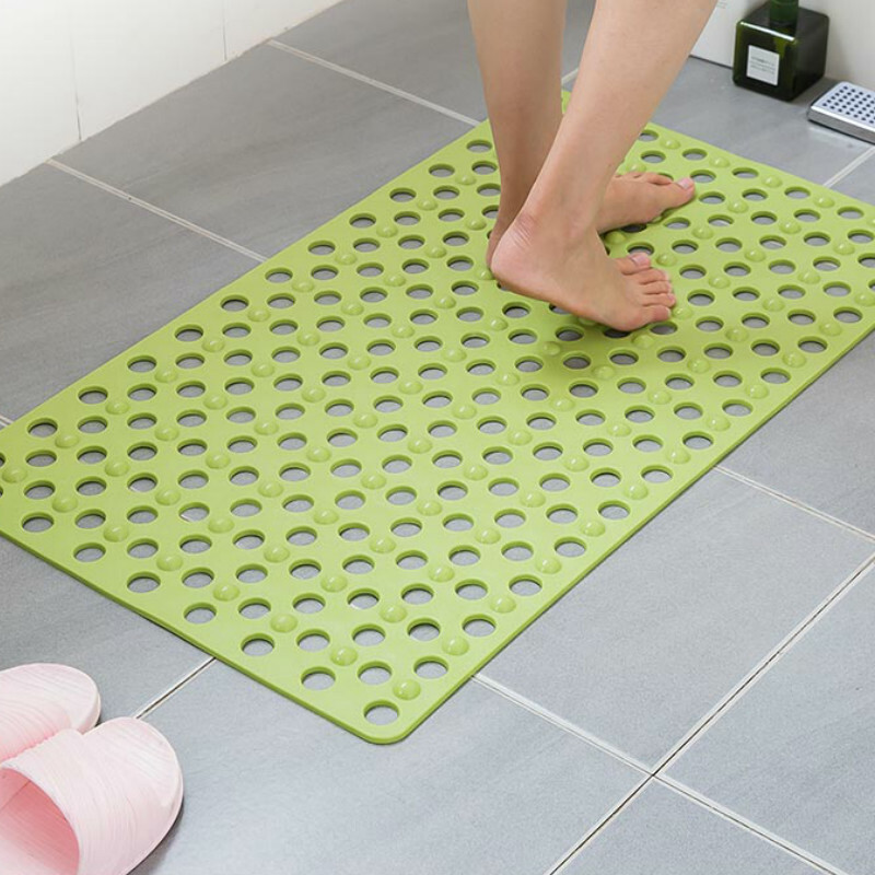 Non Slip Shower Tub Floor Bubble Mat Bathroom Safety Rubber Suction Cup ...