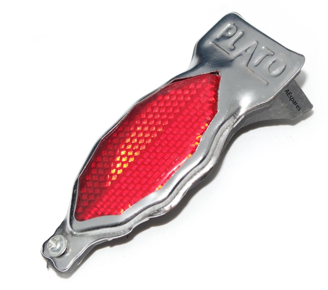 New Vintage Bicycle Rear Fender Mudguard Steel Chrome Red Lens ...