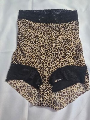 Ladies Leopard Print High Waisted Shapewear Brief Panty Underwear | eBay