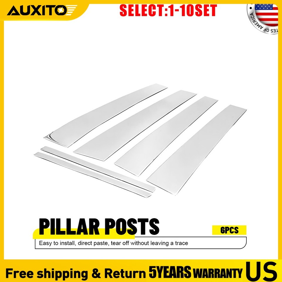 Chrome Pillar Trim 6 Pc For 2000-2011 Cadillac DTS/DeVille 6-60X | eBay