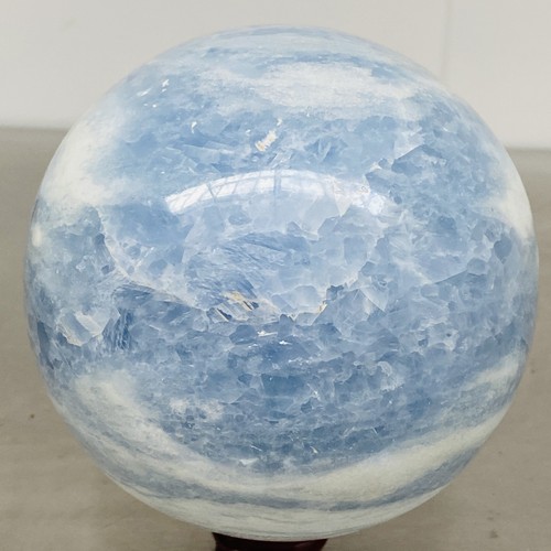 3540G Natural Blue Celestite Crystal Sphere Ball Healing Madagascar ...