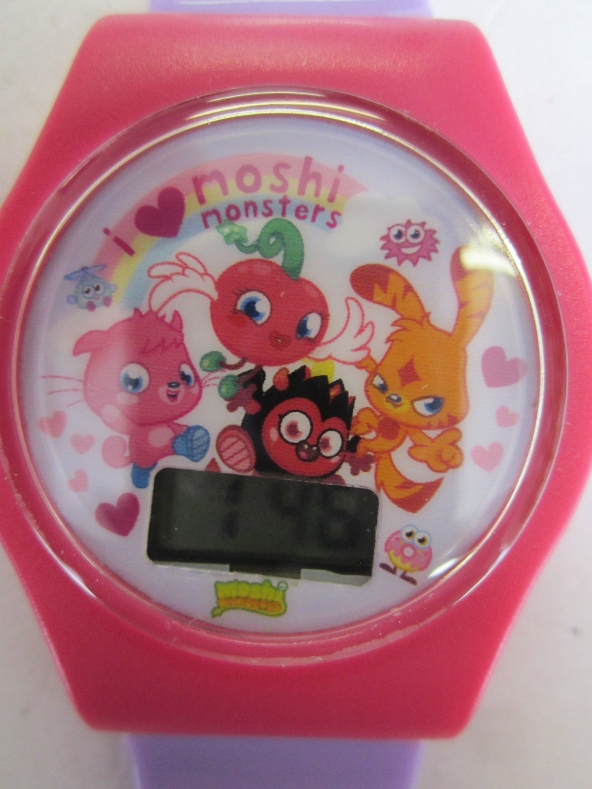 Genuine Small/Kids/Childs/Girls Pink Moshi Monsters MM020 Digital Wrist ...