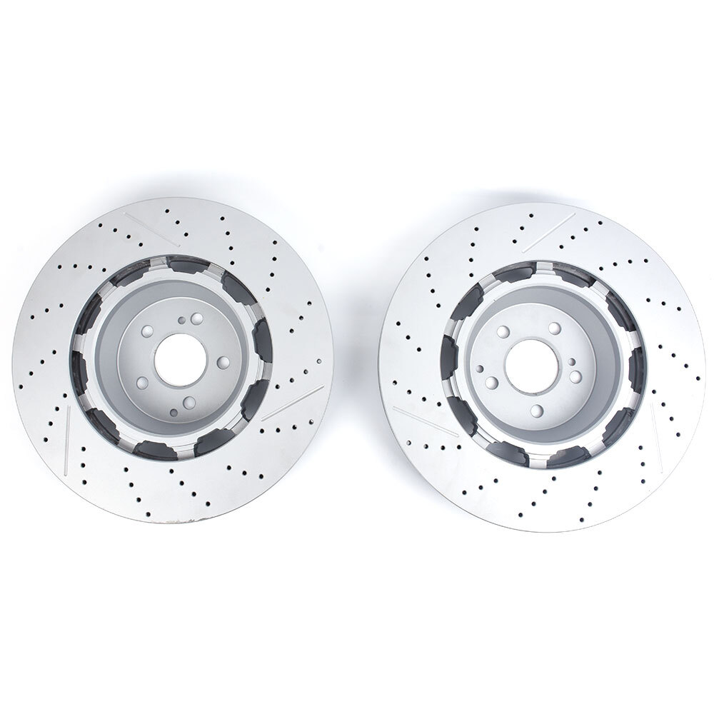 New For Mercedes Benz S63 & S65 AMG Front & Rear Brake Pads & Rotors ...