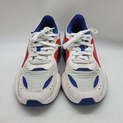 Puma White, Blue, Red Lace-Up RS-X Running System Sneakers Size 4.5C ...