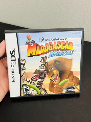Madagascar Kartz (Nintendo DS, 2009) Complete w/Manual Tested ...