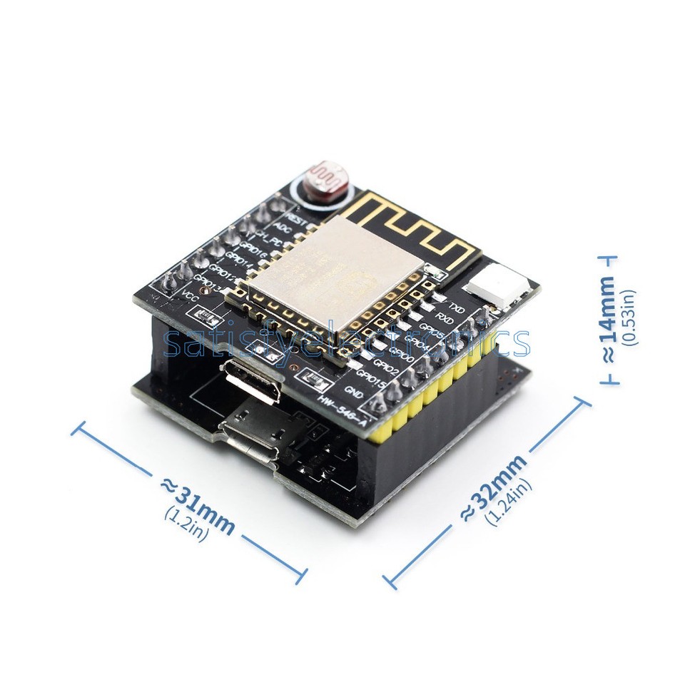 ESP8266 Serial WIFI Witty Cloud Development Board ESP-12F Module MINI ...