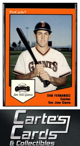 Dan Fernandez 1989 ProCards Minor League Team Sets #441 San Jose Giants ...