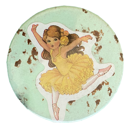 Homemade VIntage Ballerina Sticker Pinback 2.25 inch diameter | eBay