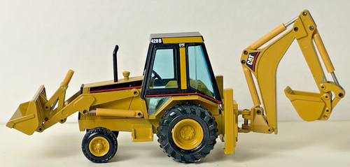 Vintage NZG 2851 Caterpillar CAT 428B Backhoe Loader 1/50 West Germany ...