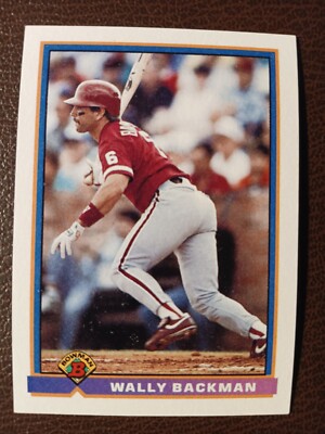 WALLY BACKMAN PHILLIES 1991 BOWMAN BASEBALL CARD #490 | eBay