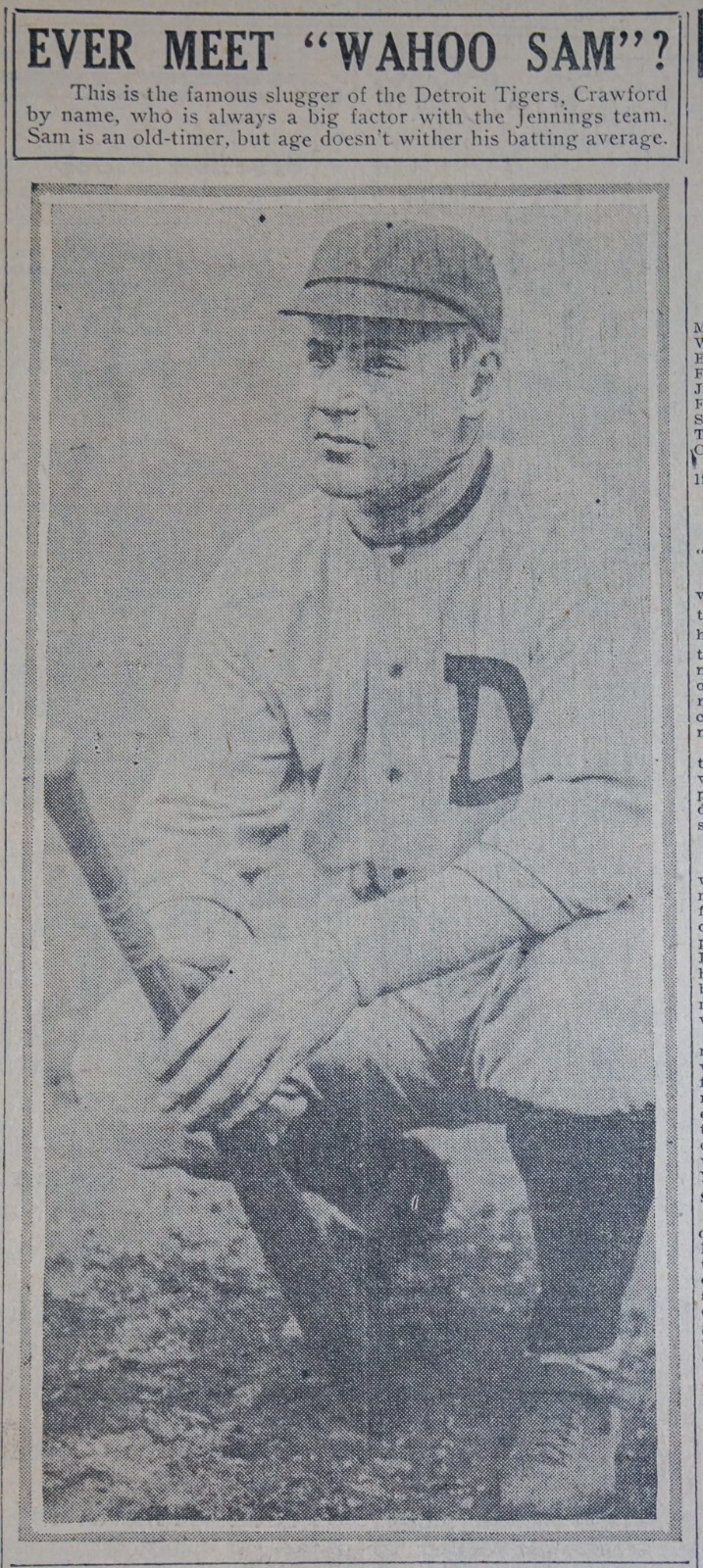 1916 Chicago Sports Page - Ever Meet Detroit Tigers "Wahoo" Sam ...