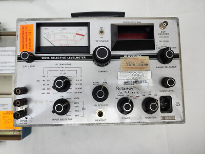 Rycom Instruments Inc. 6021A Selective Levelmeter FOR PARTS | eBay