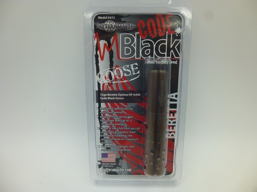 PATTERNMASTER CODE BLACK GOOSE CHOKE TUBE SHOTGUN 12GA BERETTA OPTIMA ...