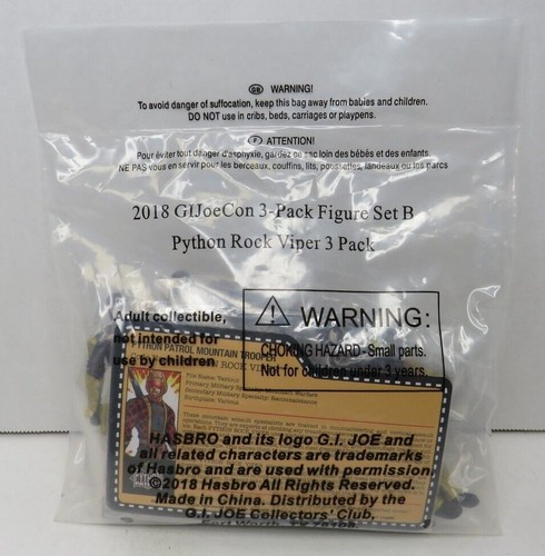 Rock Viper Python Patrol Club Exclusive FSS G.I. JOE COBRA 25th Ann 3 ...