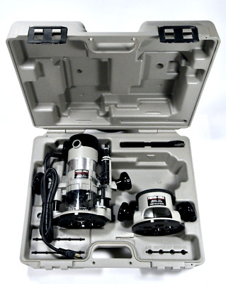 Porter Cable 693PK Router Kit Fixed + Plunge Bases NICE!!! w/ Case ...