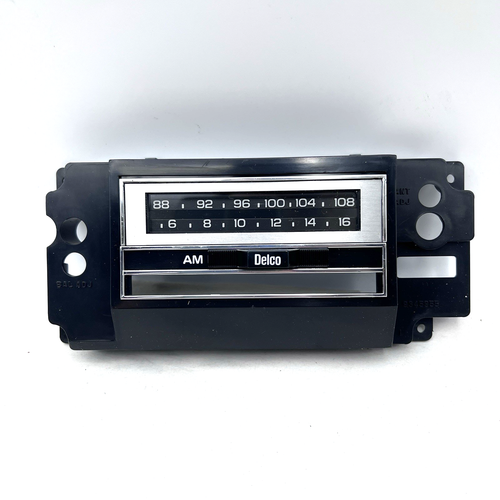 70s 80s DELCO AM/FM Stereo RADIO FACEPLATE ONLY Chevrolet Buick ...