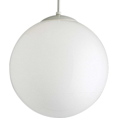Progress Lighting P4406 White Opal Globes Single Light 14"W Pendant 785247440603| eBay
