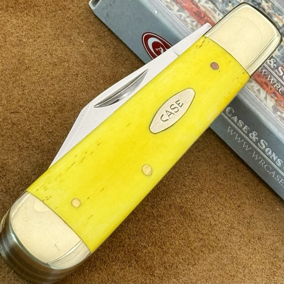 Case XX USA 5 Dot 1975 Swell End Torpedo Heavy Jack Yellow Synth Knife ...