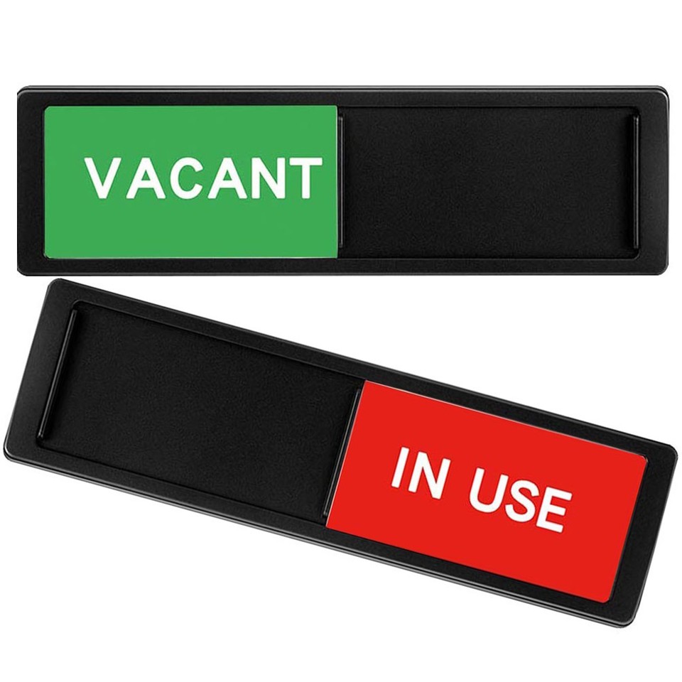 2 Pcs Sliding Door Indicator Office Status Sign Slide Meeting Room ...