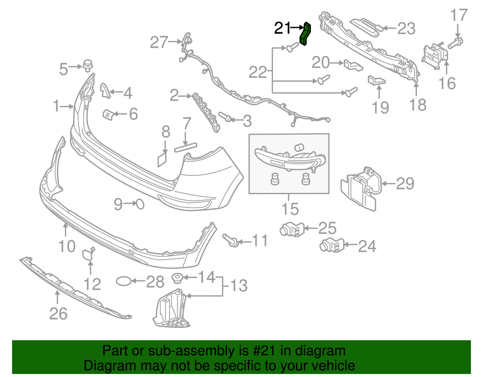 Genuine Kia Impact Bar Upper Bracket 86633-D9010 | eBay