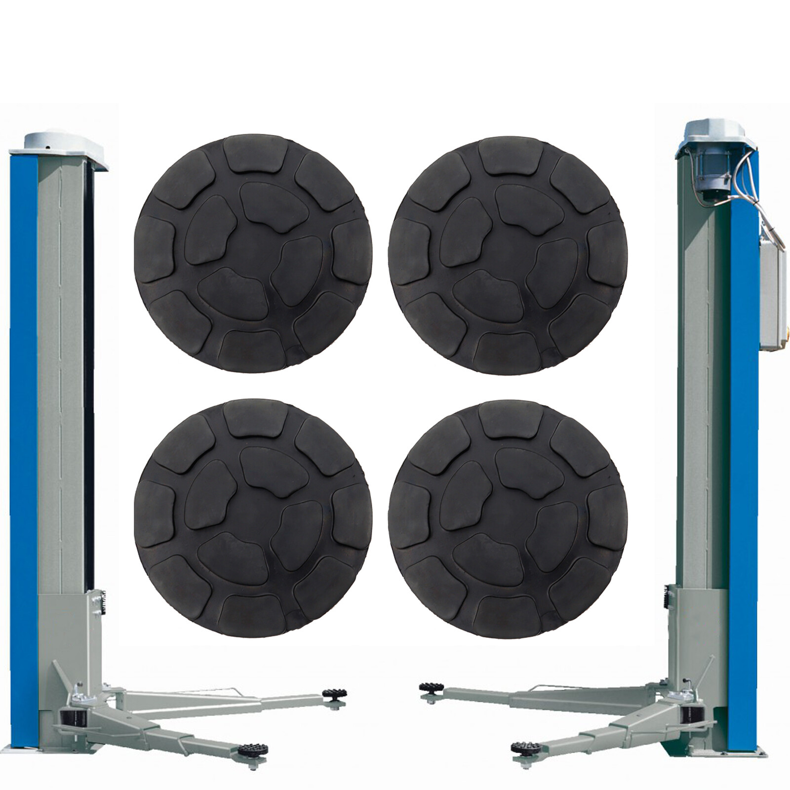 Set Of 4 Pads For Ravaglioli 2 Post Car Lift Ramp Rubber Pads - 125 mm ...