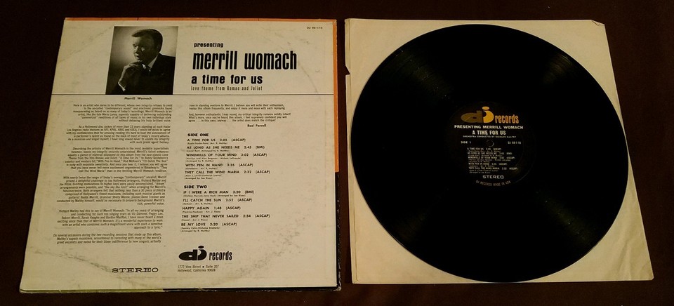 Merrill Womach LP A Time For Us DJ 69-1-10 vg+ Richard Maltby | eBay