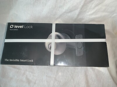 FACTORY SEALED Level Lock Touch Edition Invisible Smart Door Lock Satin ...