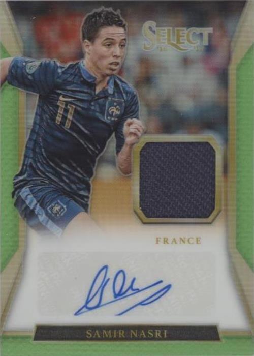 2016-17 Panini Select - Jersey Autographs Samir Nasri #JA-SN Neon Green ...