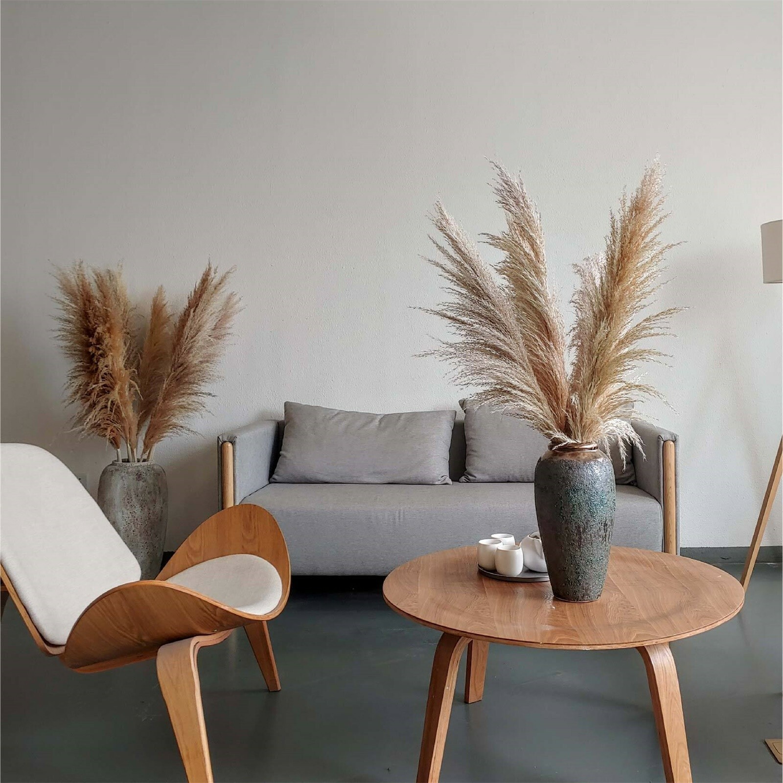 6/8PC Natural Dried Pampas Grass Reed Flower Bunch Wedding Bouquet ...