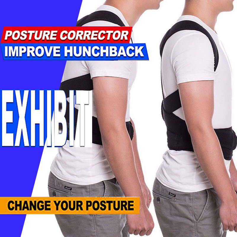 True Fit Posture Corrector Belt For Men Women Adjustable Back Brace ...