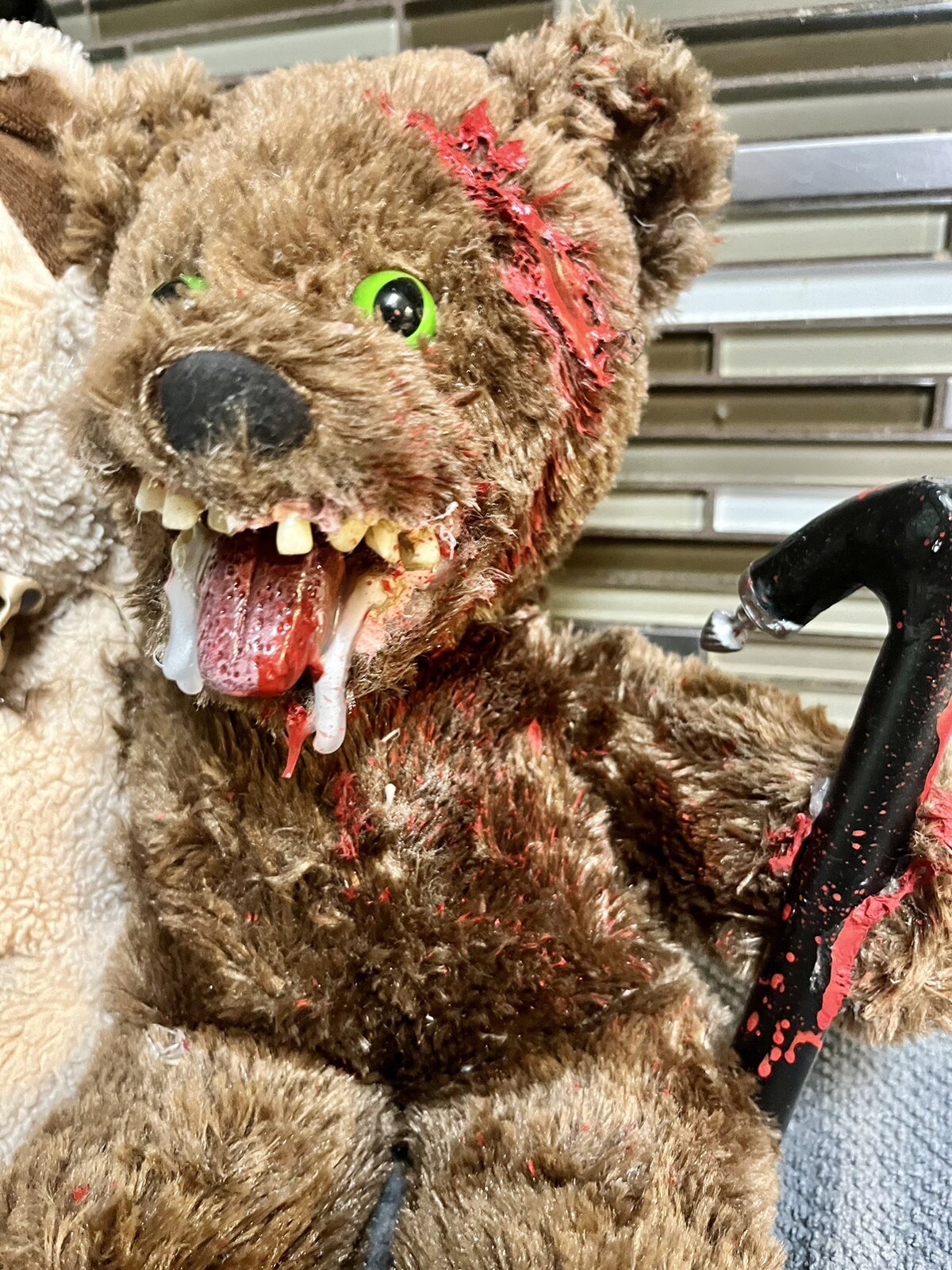 OOAK HORROR CREEPY Bears Conjoined Jekyll/Hyde Halloweenprop,, Ugly ...