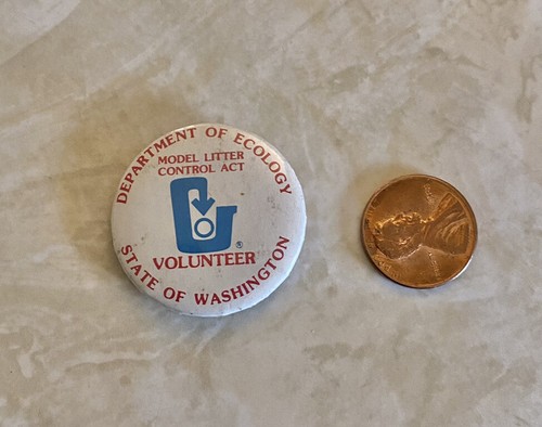 Pinback Department Of Ecology State Of Washington Litter Control Act ...