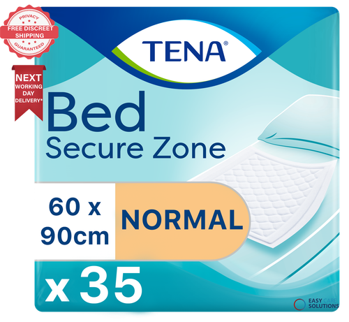 TENA Bed Normal Disposable Incontinence Bed Pads 60 x 90cm Pack of 35 ...
