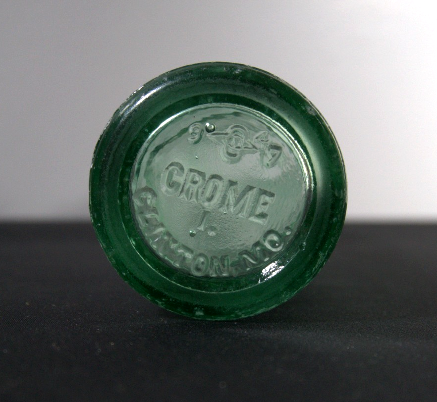 Big Chief Green Glass Coca Cola Square Soda Bottle 9oz Clinton Mo (CB4 ...