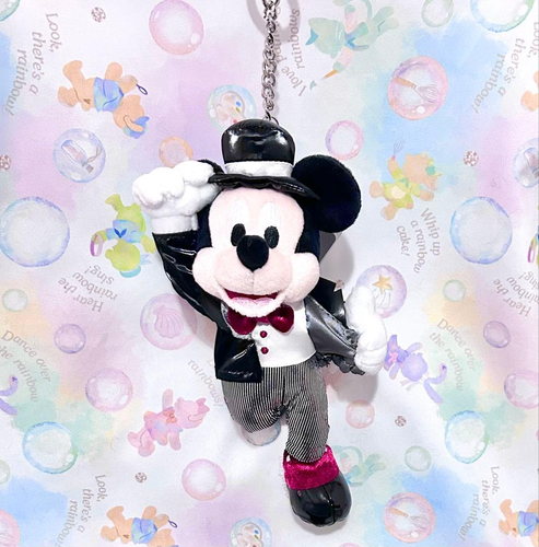 Disney Mickey Mouse Birthday Carabiner Plush Keychain Set 2pc Face ...