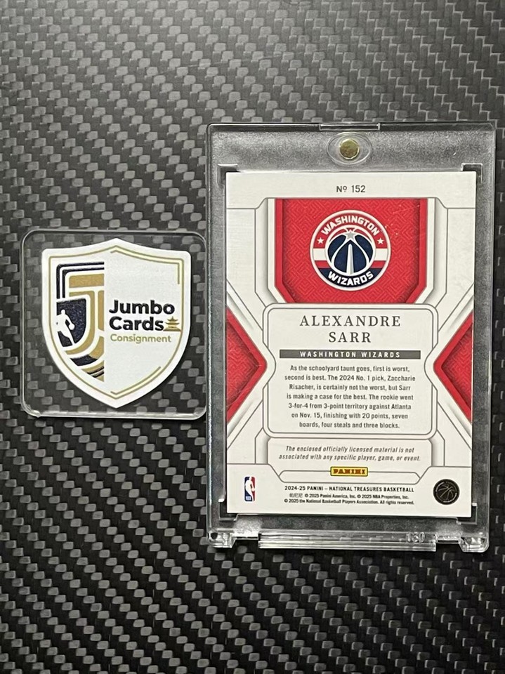 Alexander Sarr 2024-25 Panini National Treasures Patch Rookie RC /99 | eBay