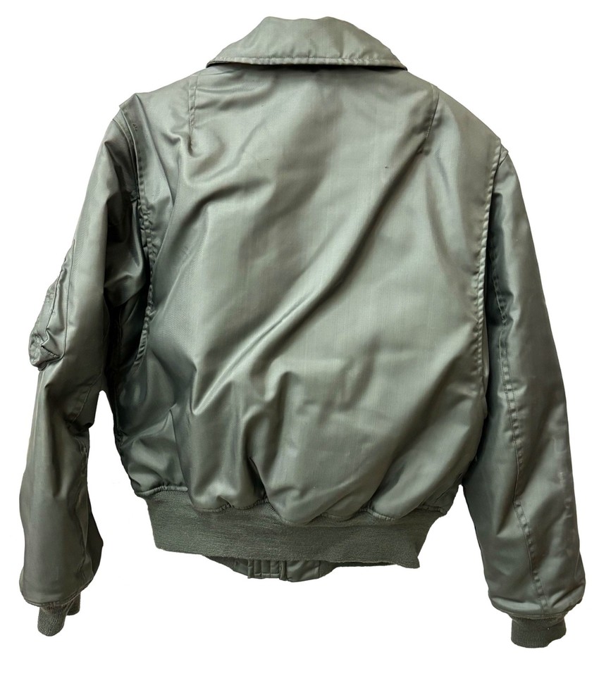 Vintage Flight Jacket CWU 45/P Size Medium Flyers Flame Resistant Cold ...