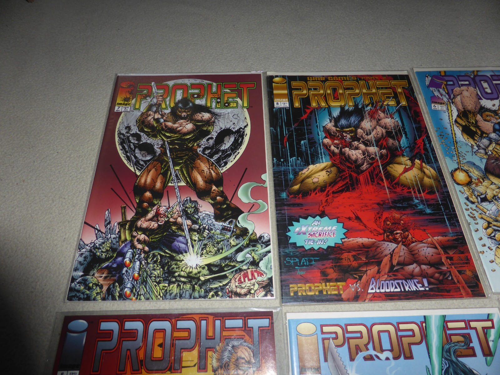 VINTAGE PROPHET IMAGE COMIC BOOK LOT SPLATT # 1 2 3 4 5 6 7 8 PANOSIAN ...