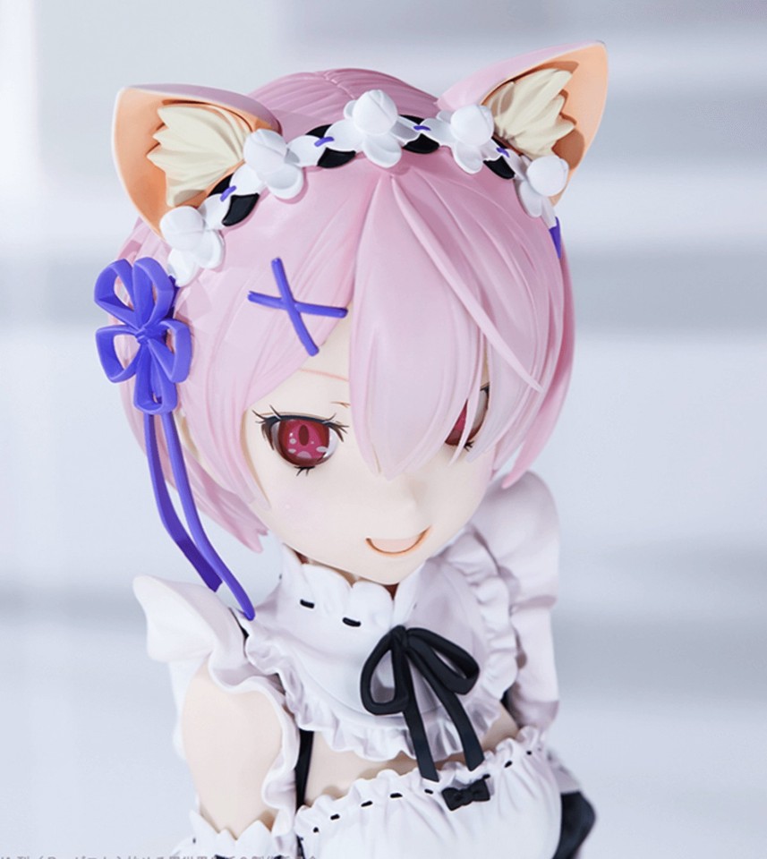 Re Zero figure Ram Art Scale Cat ear ver ichiban kuji prize LP bandai ...