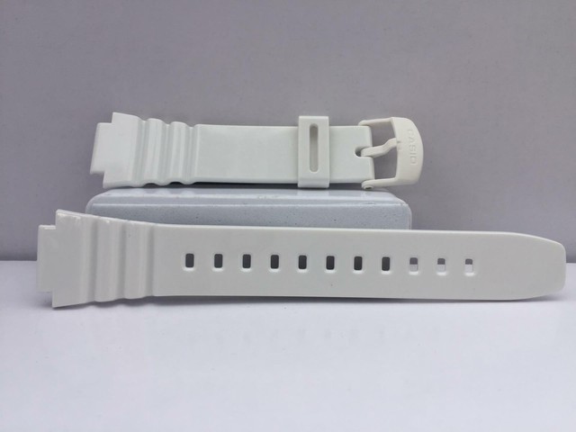 Genuine Casio Watch Strap Band for W-214hc W214 White W 214 214hc ...