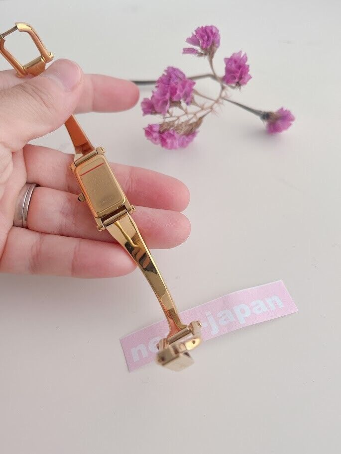 GUCCI 1500L Watch Gold Square Dial Swiss Rectangle Shell GUCCI 1500L Watch Gold Square Dial Swiss Rectangle Shell