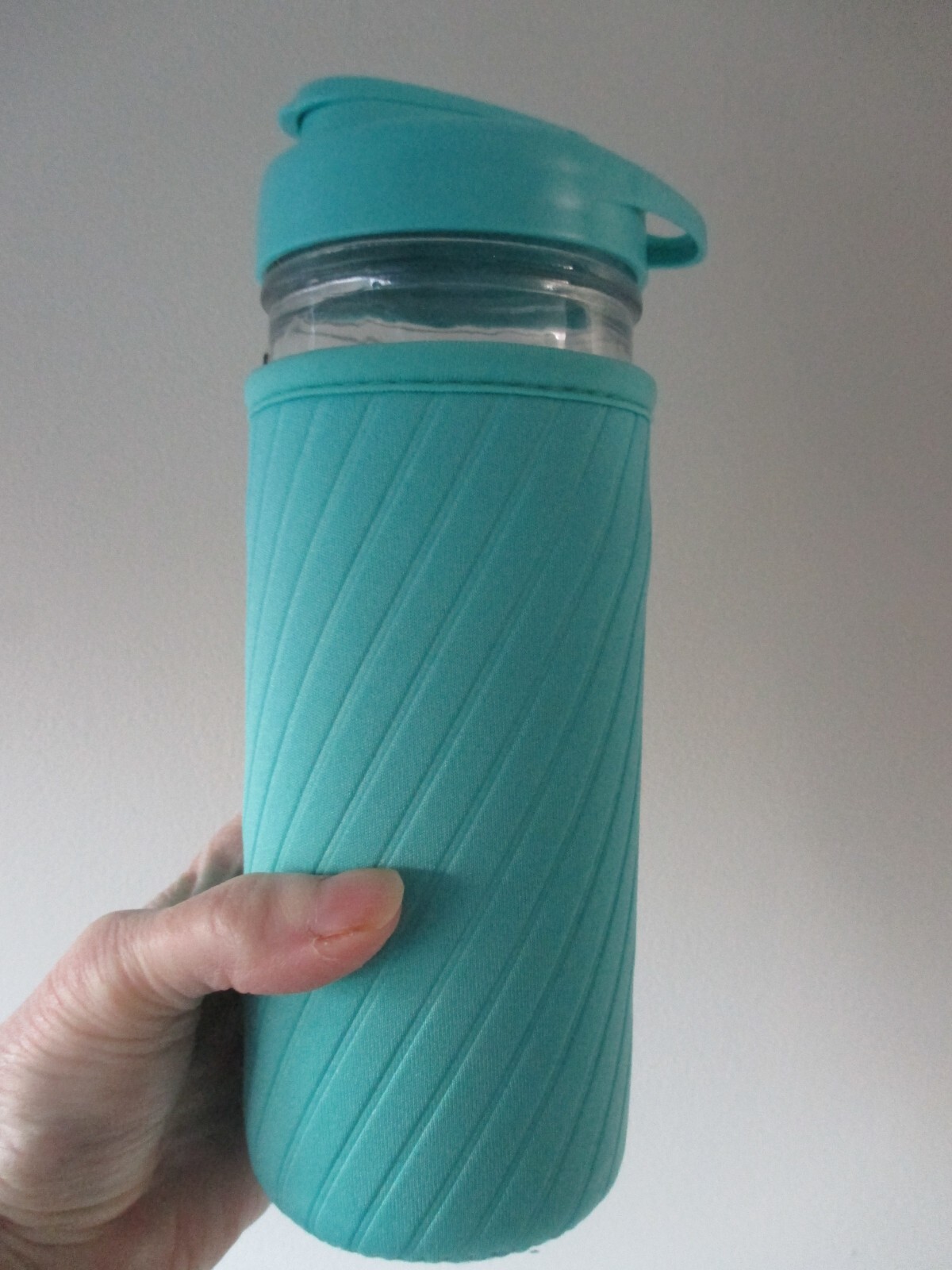 Masontops Mason Jar Hydration Kit Turquoise Glass Water Bottle Fun NEW ...