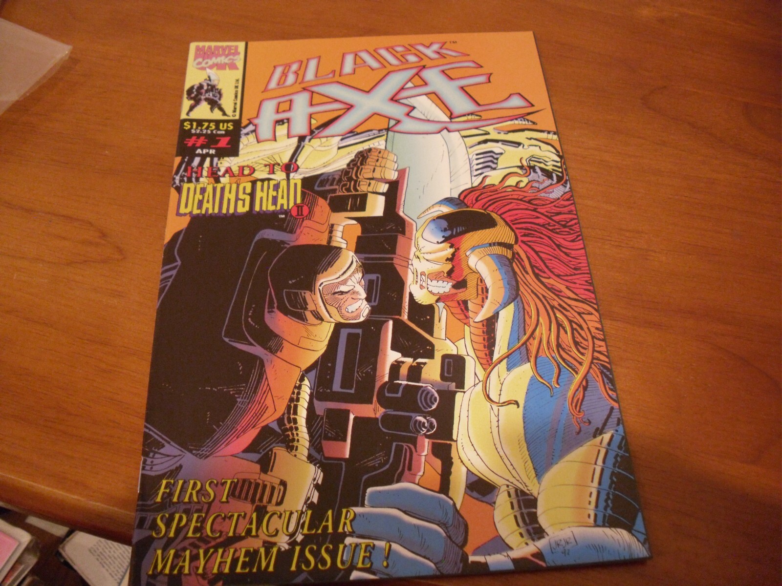 Marvel UK Black Axe Comic Book Issue 1 April 1993 BT | eBay