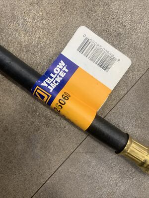 YELLOW JACKET PLUS II 3/8" H.D. 60" CHARGING/VACUUM HOSE w/FLEX FLOW ...