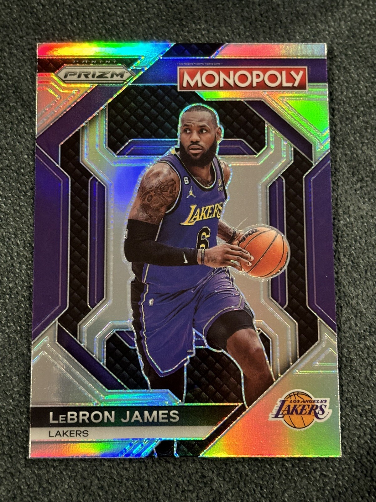 💎2023-24 Panini Prizm Monopoly LeBRON JAMES SILVER HOLO SP #PS9 LA ...