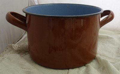 alter Topf Kochtopf Emaille Emailtopf | eBay.de