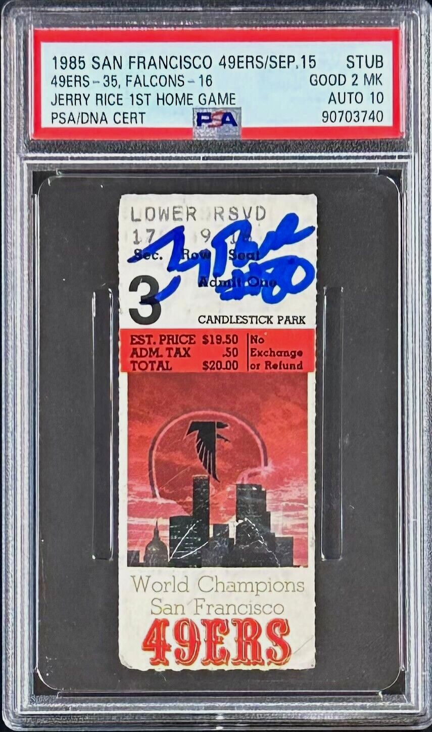 Jerry Rice Autographed Signed San Francisco 49ers Jerry Rise 1st Home ...