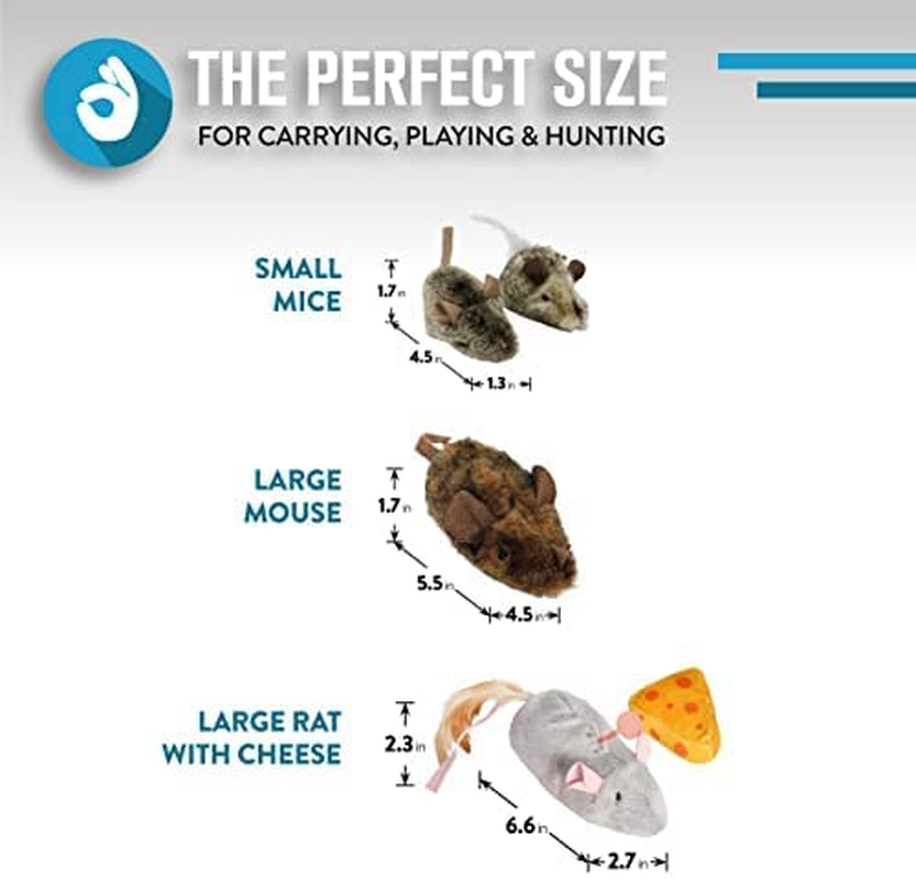 Ourpets Play-N-Squeak Mouse Hunter Cat Toy (Interactive Cat Toy ...