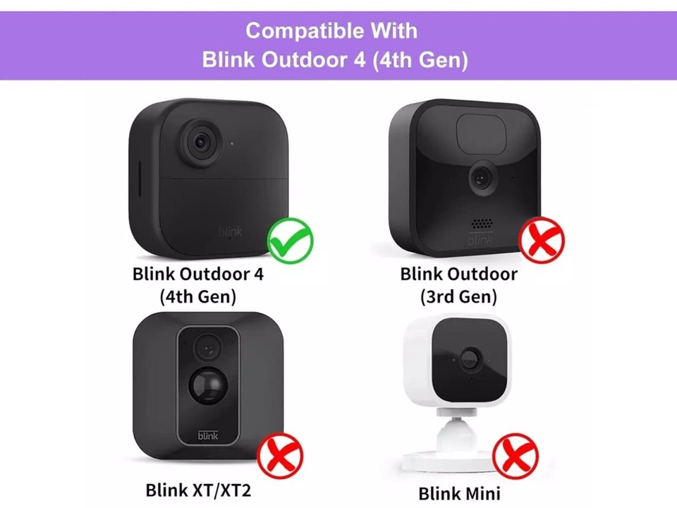 Blink Outdoor Camera 4th Gen Amazon v4 Rain Canopy Shroud Hood Cover ...